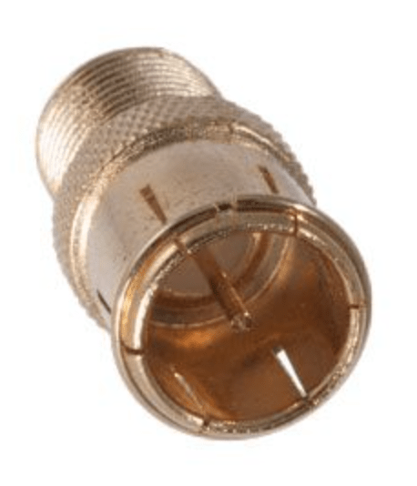 F-Female to F-Male Adapter / Connector (Gold Plated)