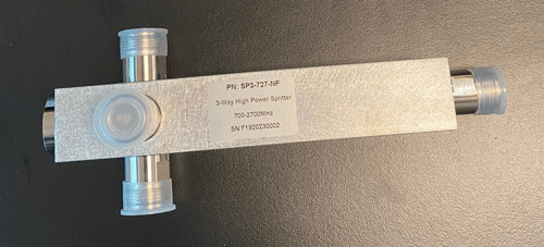 Three Way Splitter (50 Ohm, 700-2700 MHz) with N-Female Connectors