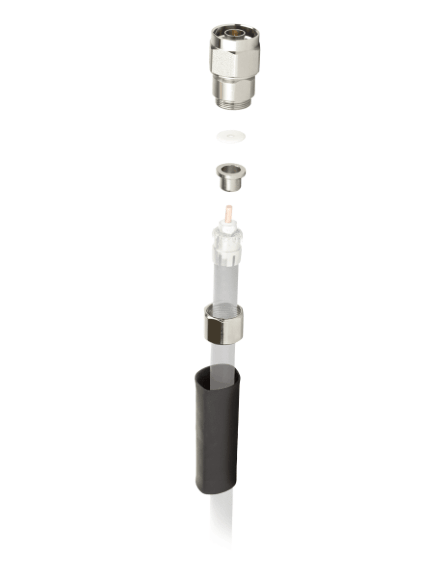 Solderless Field Termination Captive Pin N-Male Connector | 970024
