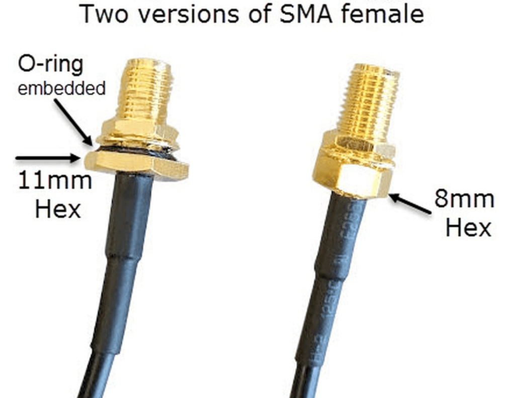 Cable with SMA-Female Connectors on Both Ends